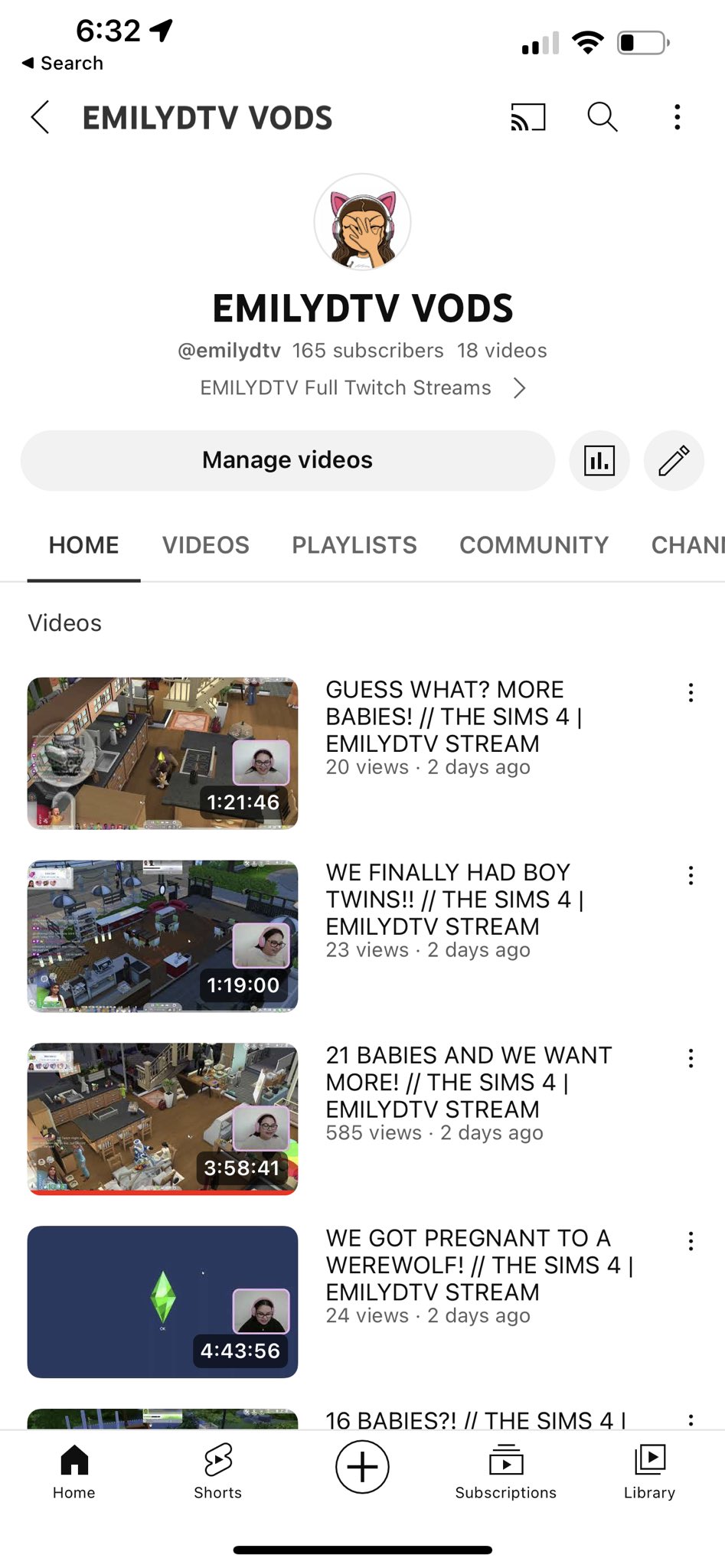 EMILY on Twitter: "one of my stream VODS has over 500 views which makes me nervous 😅 is someone ...