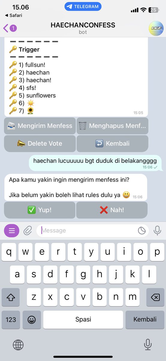 📌KIRIM MENFESS | HAECHAN BASE on Twitter: "17. Setelah klik mengirim menfess bisa langsung ...