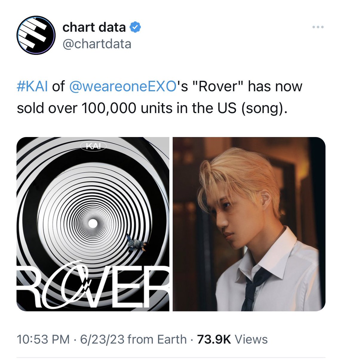 Cass™ ꩜ on Twitter: "y’all kai is the first sm soloist to ever achieve this. congratulations mr ...