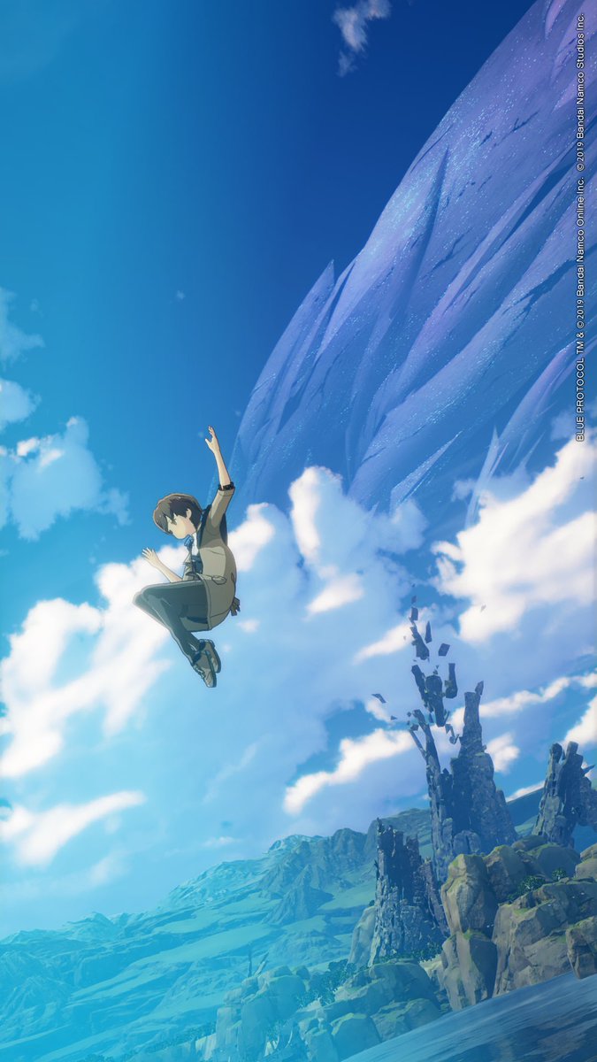 火ノ座 on Twitter: "青に咲く羽 #ブルプロSS #BlueProtocol"