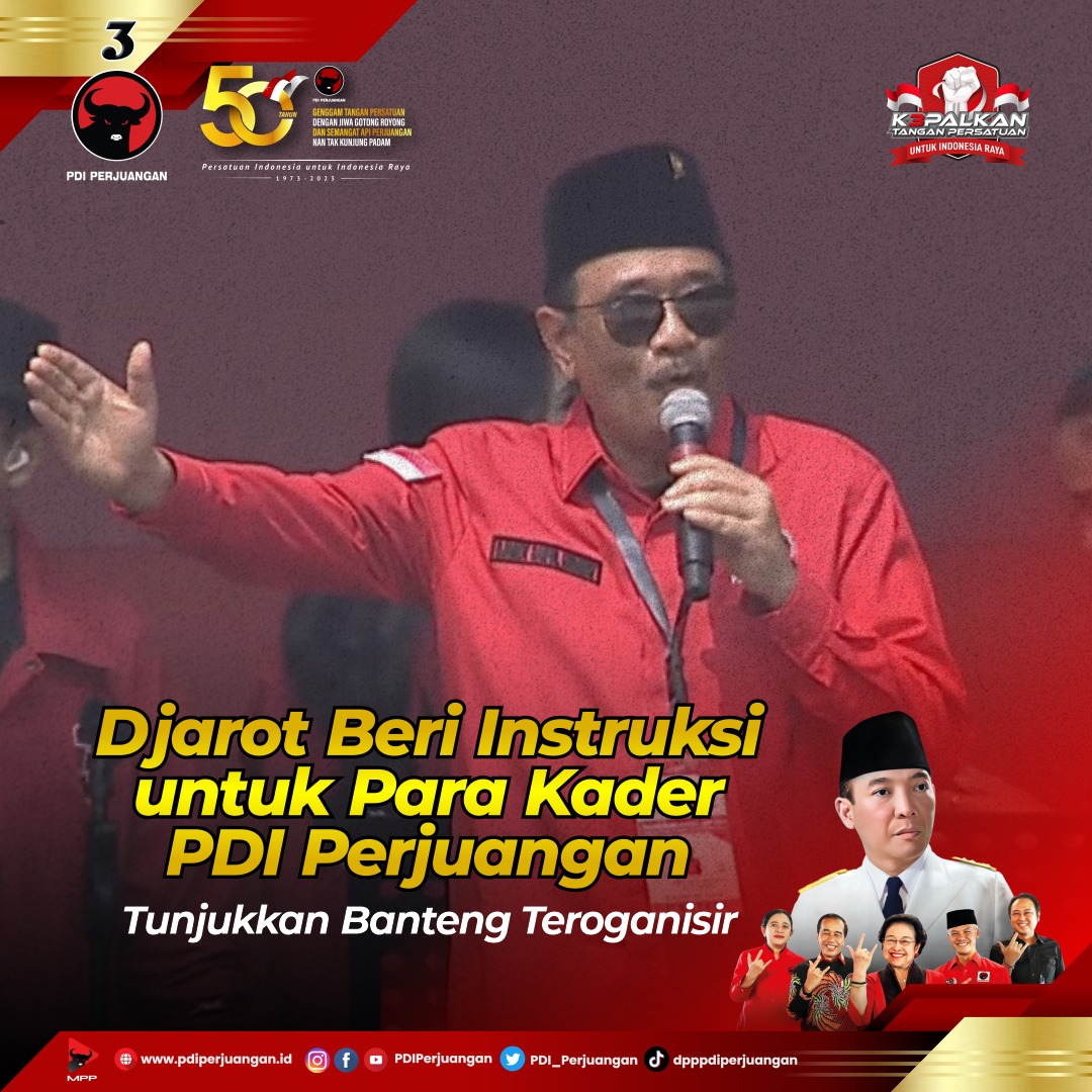 Pdi Perjuangan On Twitter Djarot Saiful Hidayat Meminta Para Kader