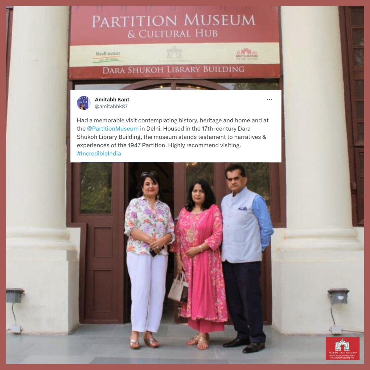 The Partition Museum on Twitter: "We sincerely thank Amitabh Kant and Ranjeeta Kant for visiting ...