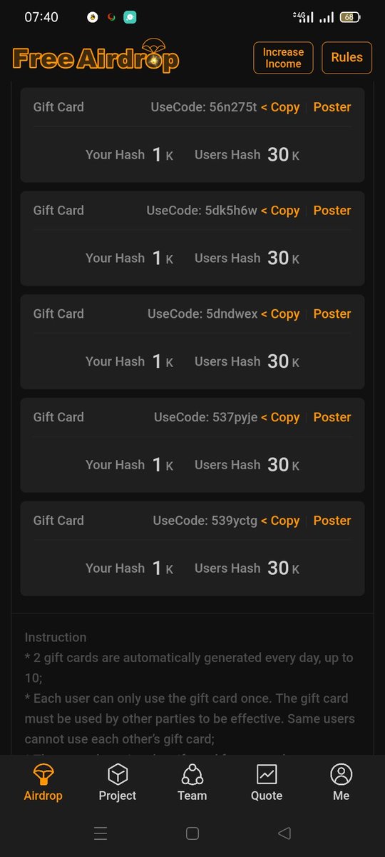 Core Satoshi on Twitter: "🎁 USE Free GIFT CODES CLAIM 30K MY HASH INSTANTLY 56n275t 5dk5h6w ...