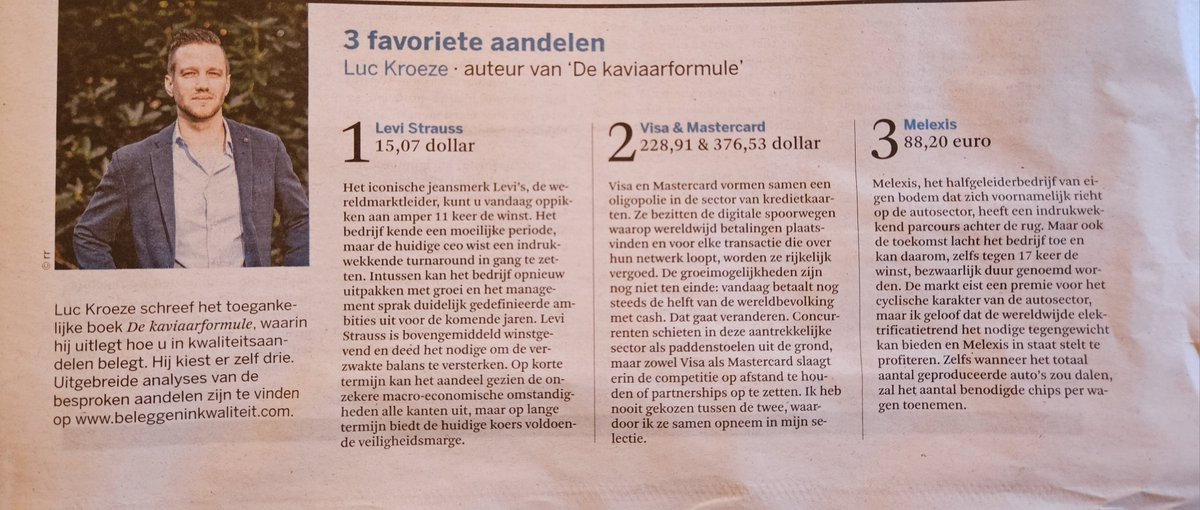 Luc Kroeze On Twitter De Standaard Vroeg Me Naar Mijn Drie Favorieten
