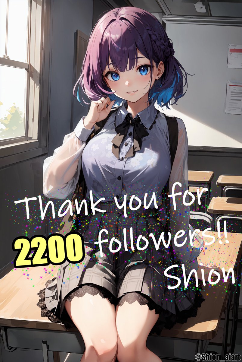 山吹紫御/Shion👻 on Twitter: "RT @curry3_aiart: 山吹紫御さん 2,200フォロワーおめでとうございます🎉 規制がかかり大変でしょうけど、自分のイラストに ...