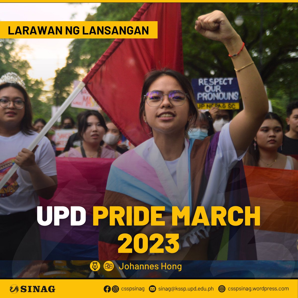 Pahayagang KAPP on Twitter: "[LARAWAN NG LANSANGAN] Photographs from UP Pride March 2023. # ...