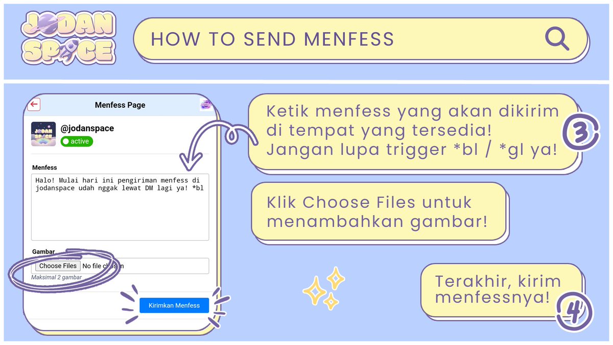 OFF‼️CEK PINNED 📌 on Twitter: " ️CARA BARU KIRIM MENFESS JODAN ️ Menfess tidak lagi dikirim via ...