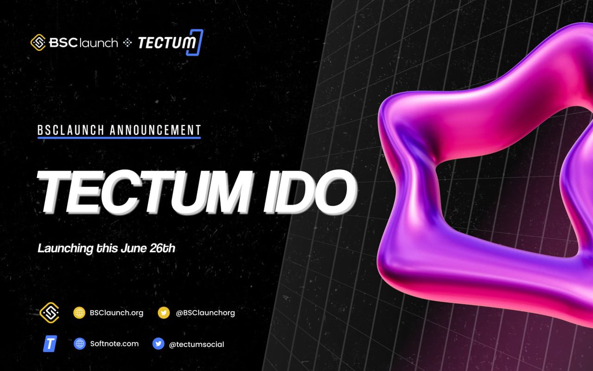₿SClaunch on Twitter: "UPCOMING IDO: @TECTUMsocial BSCLaunch's excited to announce the next IDO ...