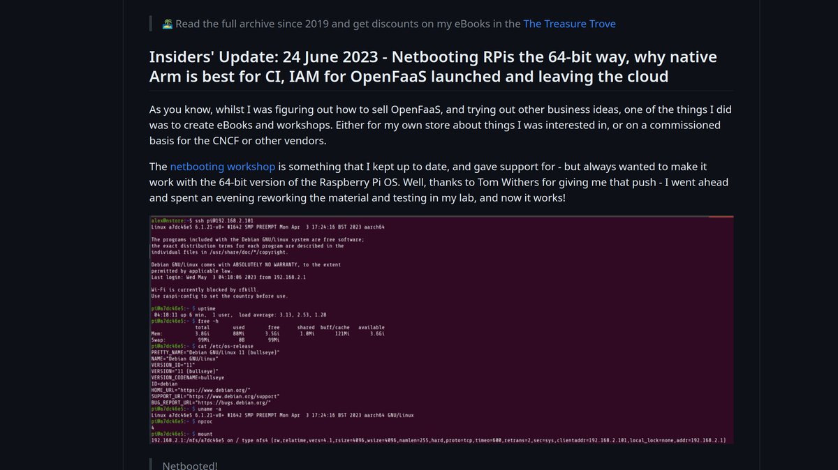 Alex Ellis on Twitter: "Just emailed my sponsors on GitHub - there's a lot in this week's update ...
