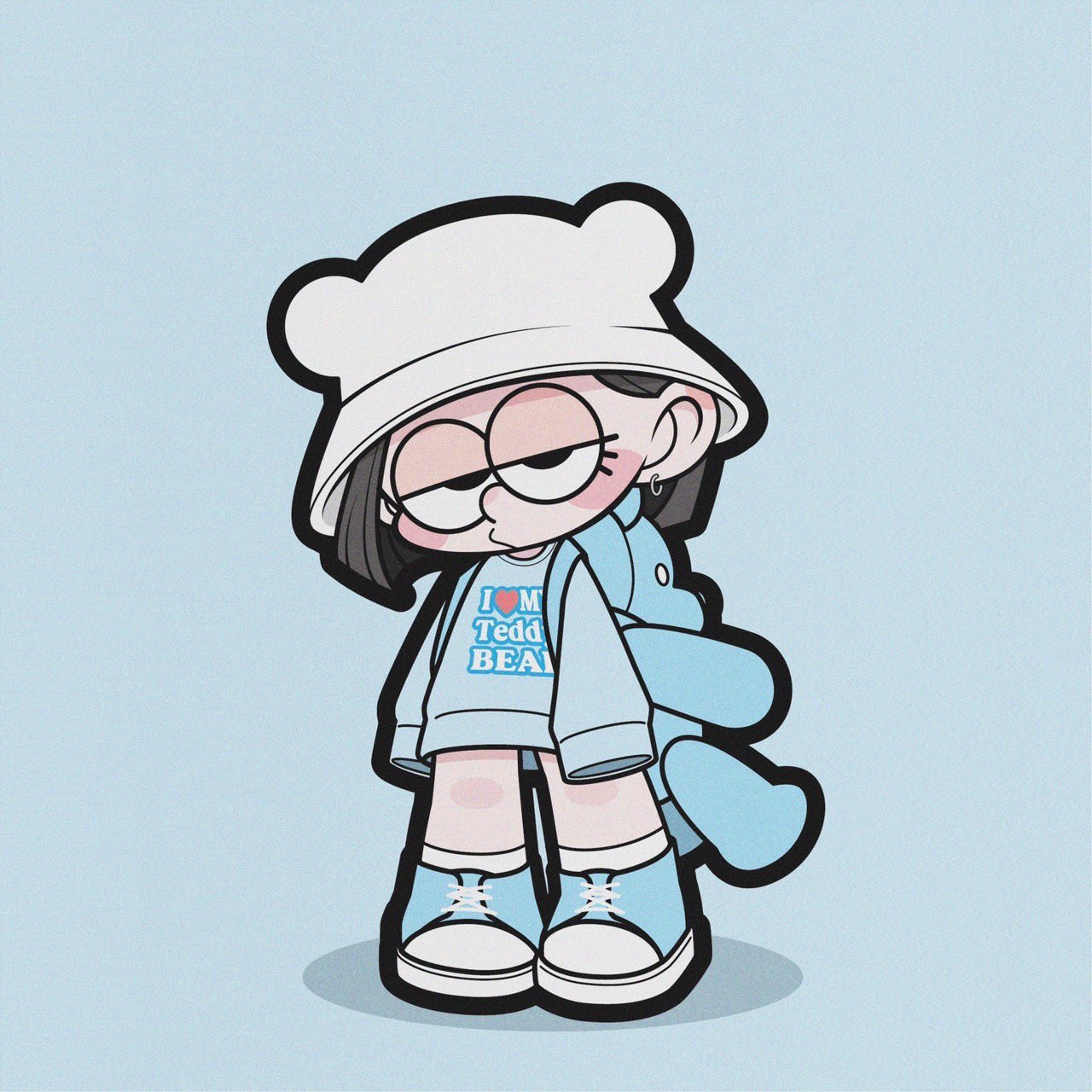 RiKK on Twitter: "I ️ MY TEDDY BEAR #絵 #イラスト #フリーアイコン #1日1絵 #韓国ファッション #freeicon #art # ...