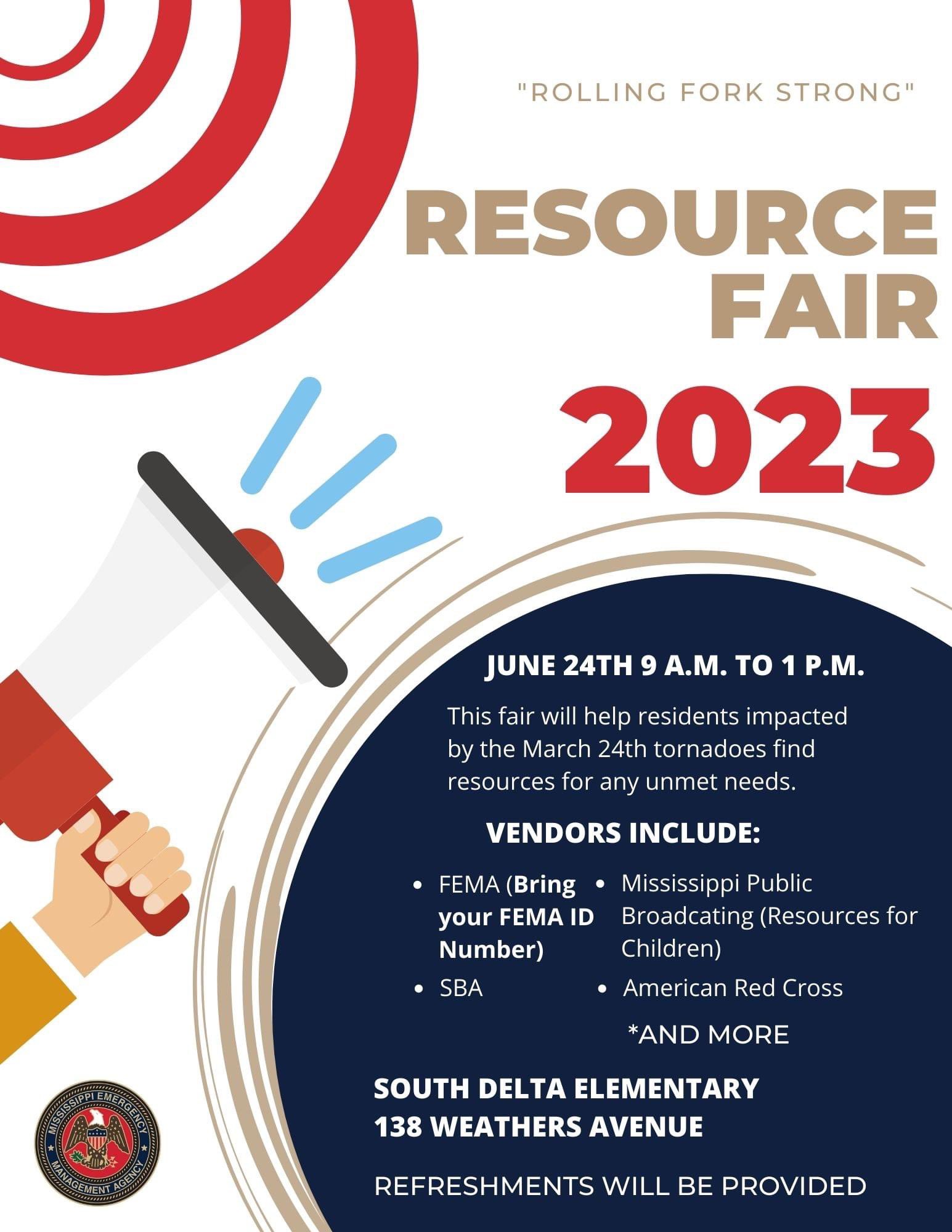 msema on Twitter: " ️REMINDER: RESOURCE FAIR - for ALL residents impacted by the severe weather ...