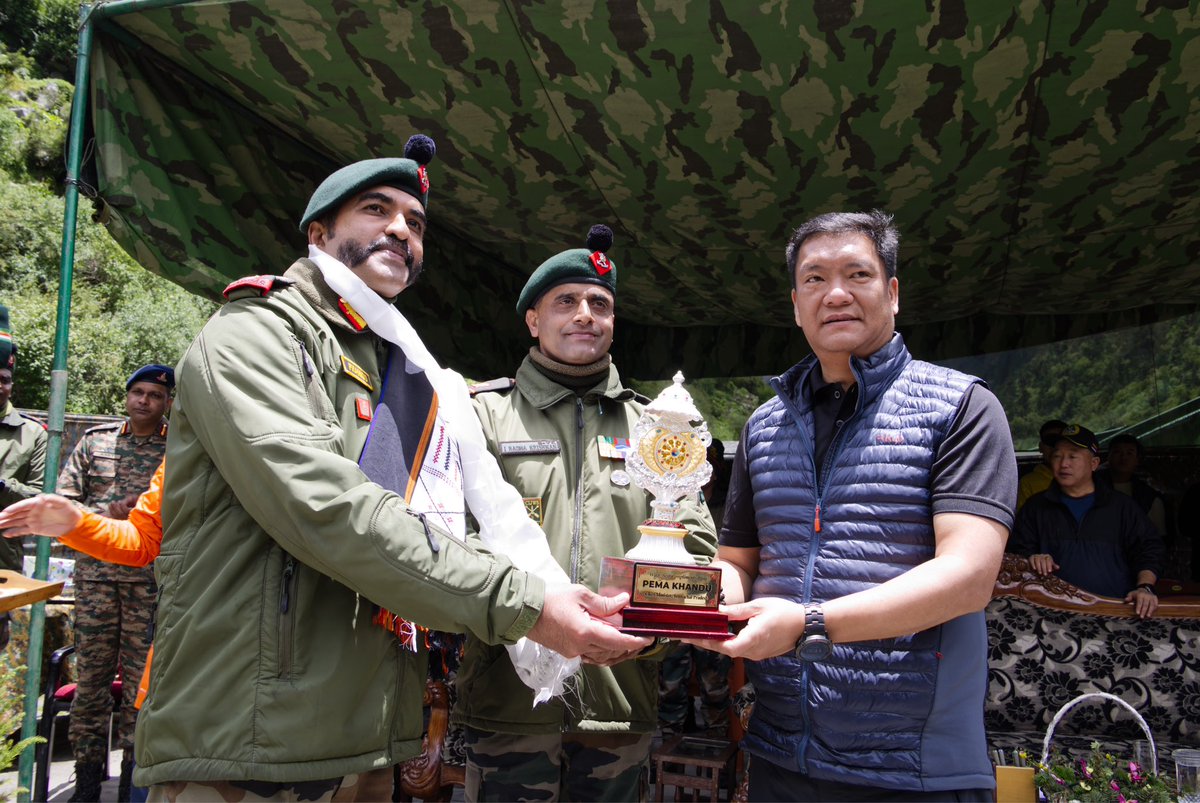 Pema Khandu པདྨ་མཁའ་འགྲོ་། on Twitter: "I handed over the citation to Pramod ji of the Madras ...