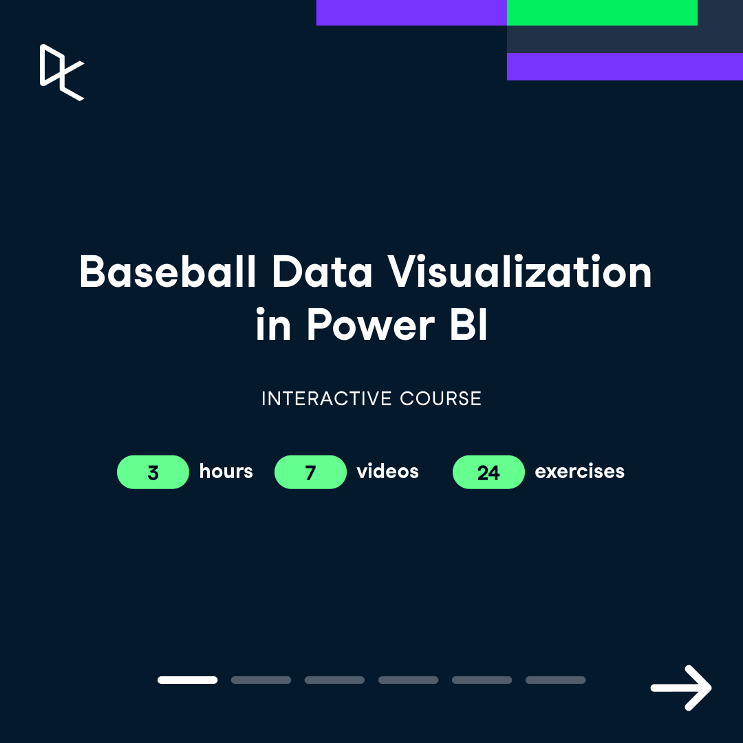 DataCamp on Twitter: "Master Power BI with Lahman's baseball dataset! ⚾️ Enhance your skills in ...
