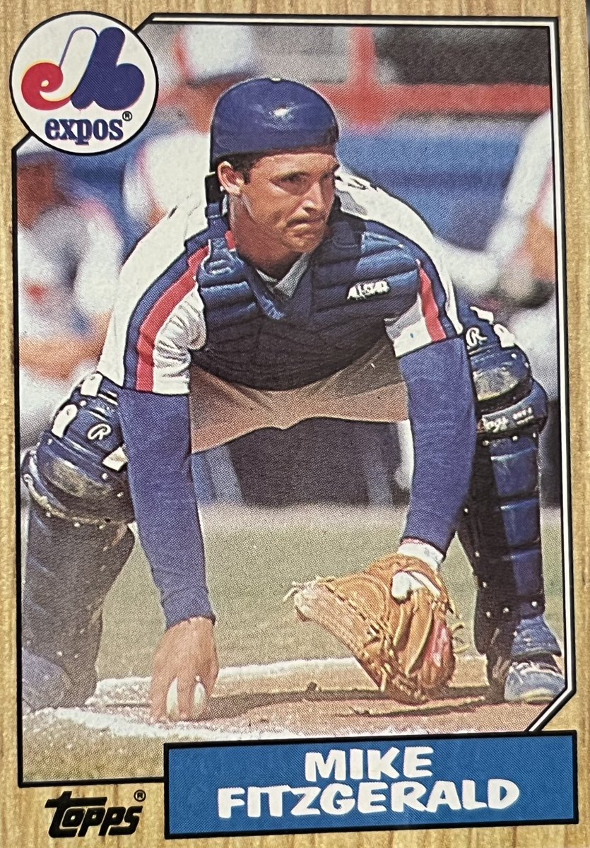 Aaron Rand on Twitter: "An Expo a Day - Mike Fitzgerald - 1986 (Another piece of the Gary Carter ...