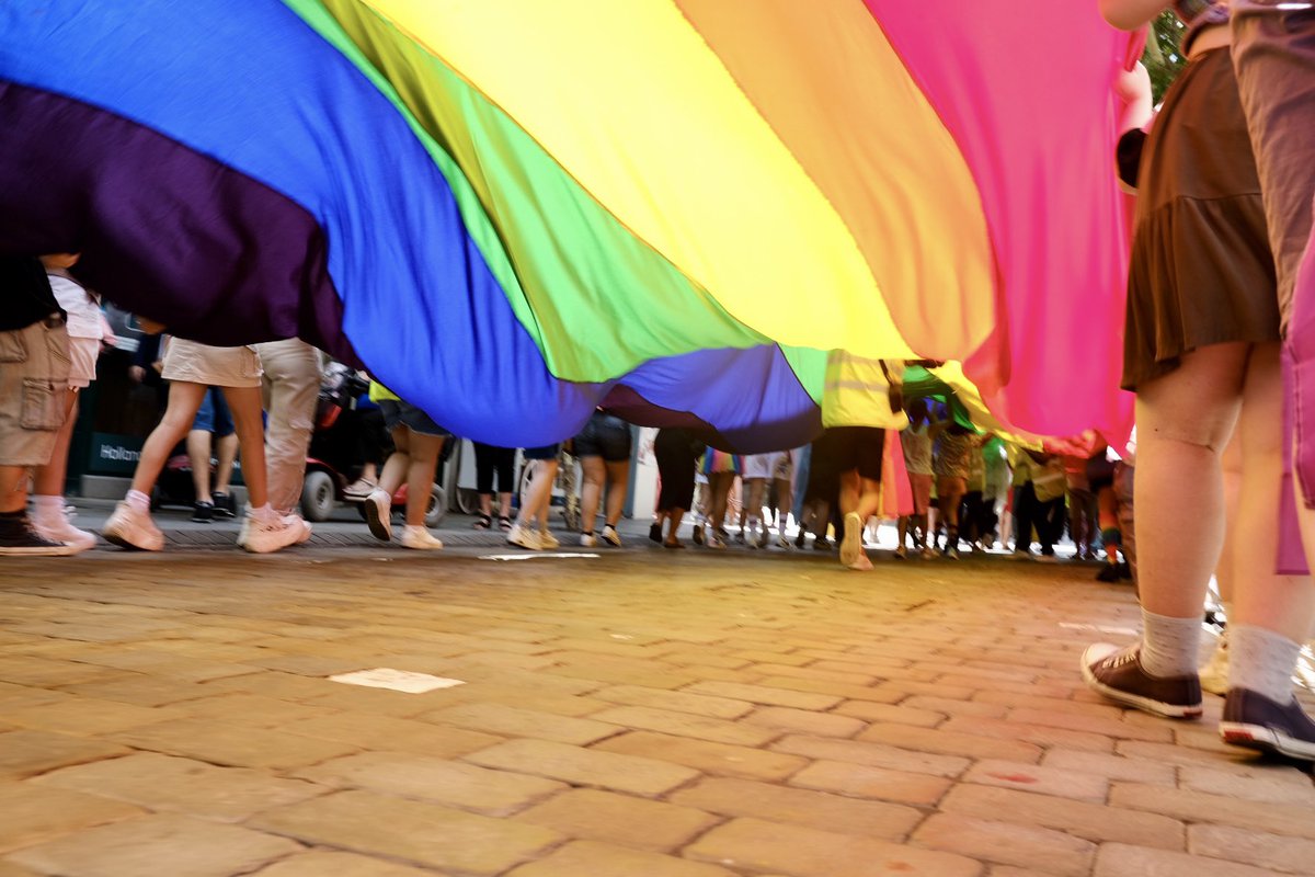 Gbc News On Twitter The Giant Rainbow Flag Symbolises The Diversity