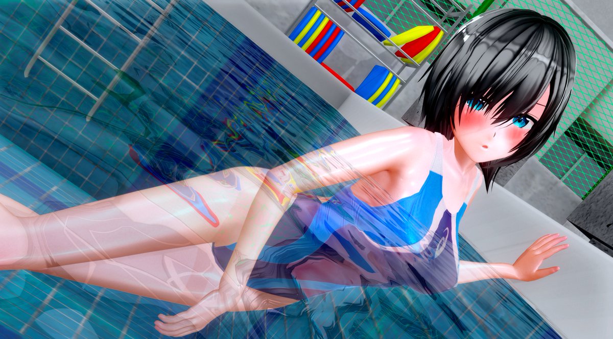 Silence Developer on Twitter: "#cm3d版深夜の真剣エディット60分一本勝負 お題 ｢競泳 プール」 #COM3D2"