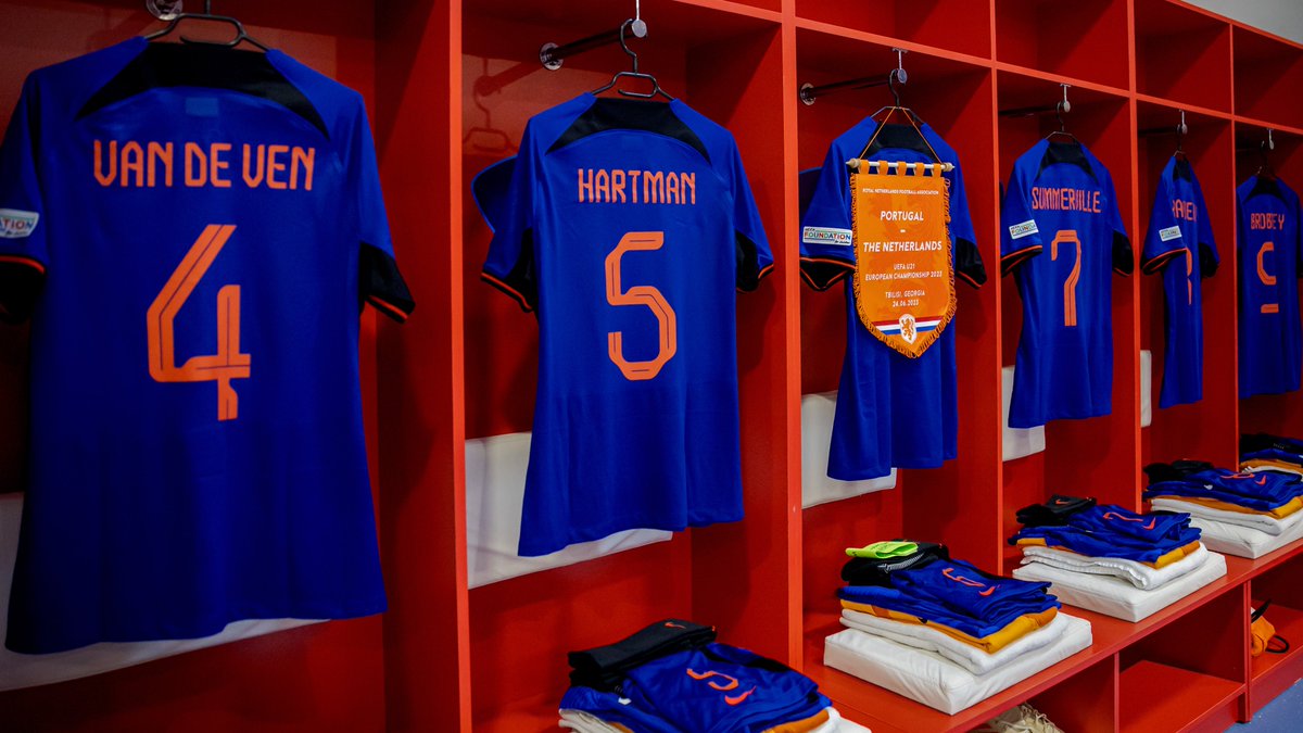 OnsOranje on Twitter: "Away kits for tonight's #U21EURO game. 🔹👕 #TheNextUp #PORNED"