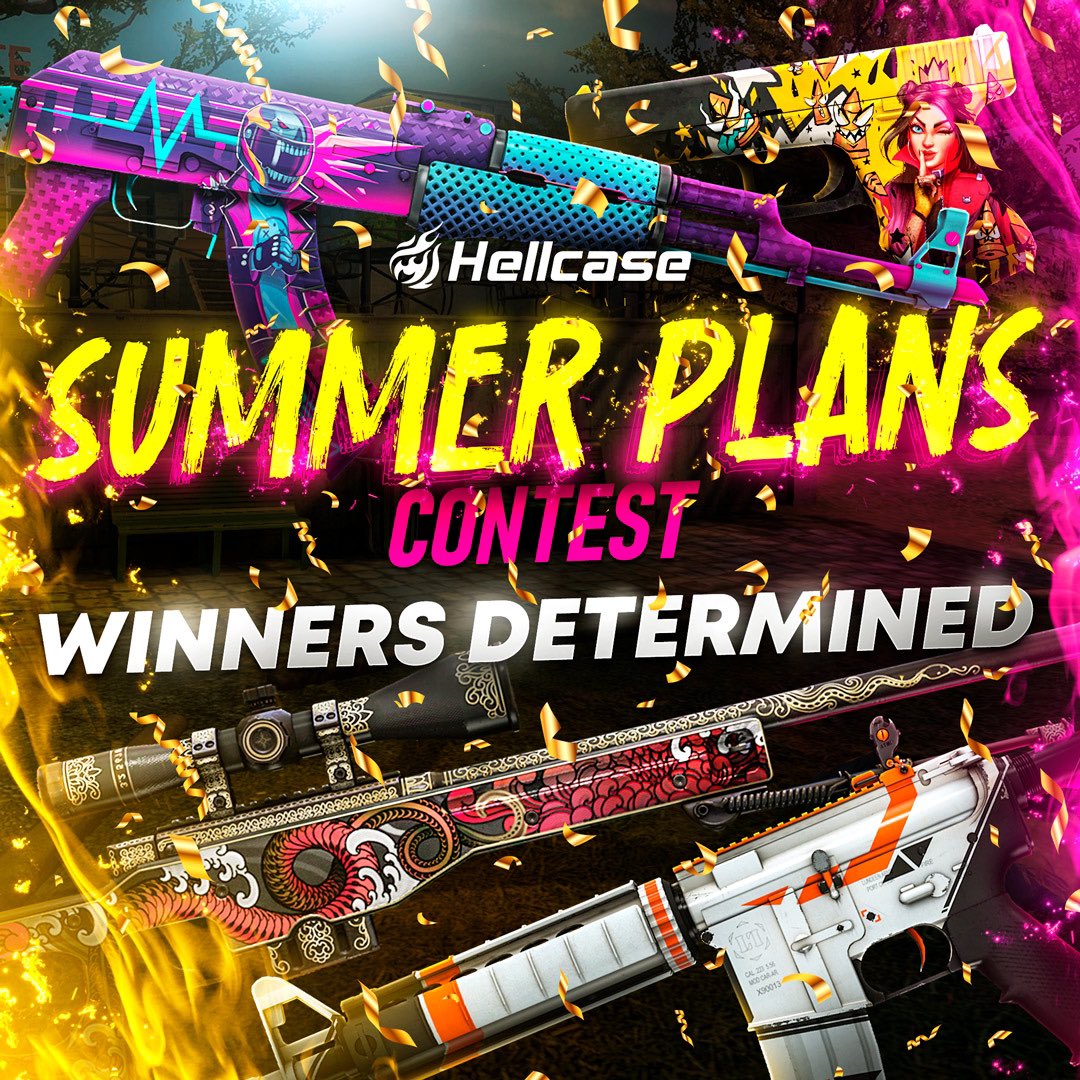 Hellcase🔥 on Twitter: "The moment we’ve all been waiting for has arrived: winners of the Summer ...