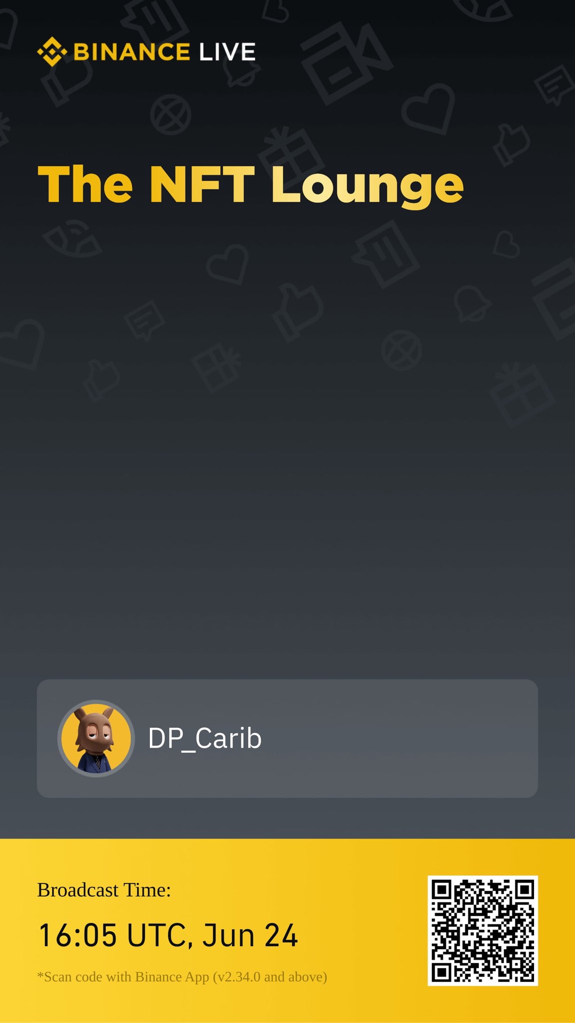 DP Carib 🔶🌊 on Twitter: "Join us today in The NFT Lounge chat on #BinanceLive We’re discussing ...