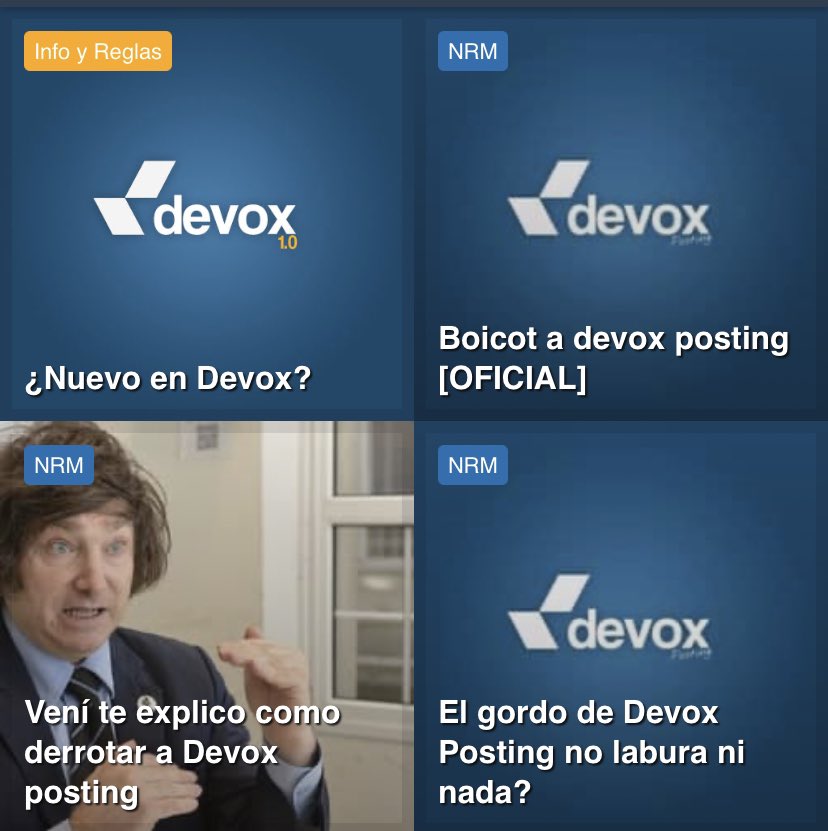 Devox Posting on Twitter: