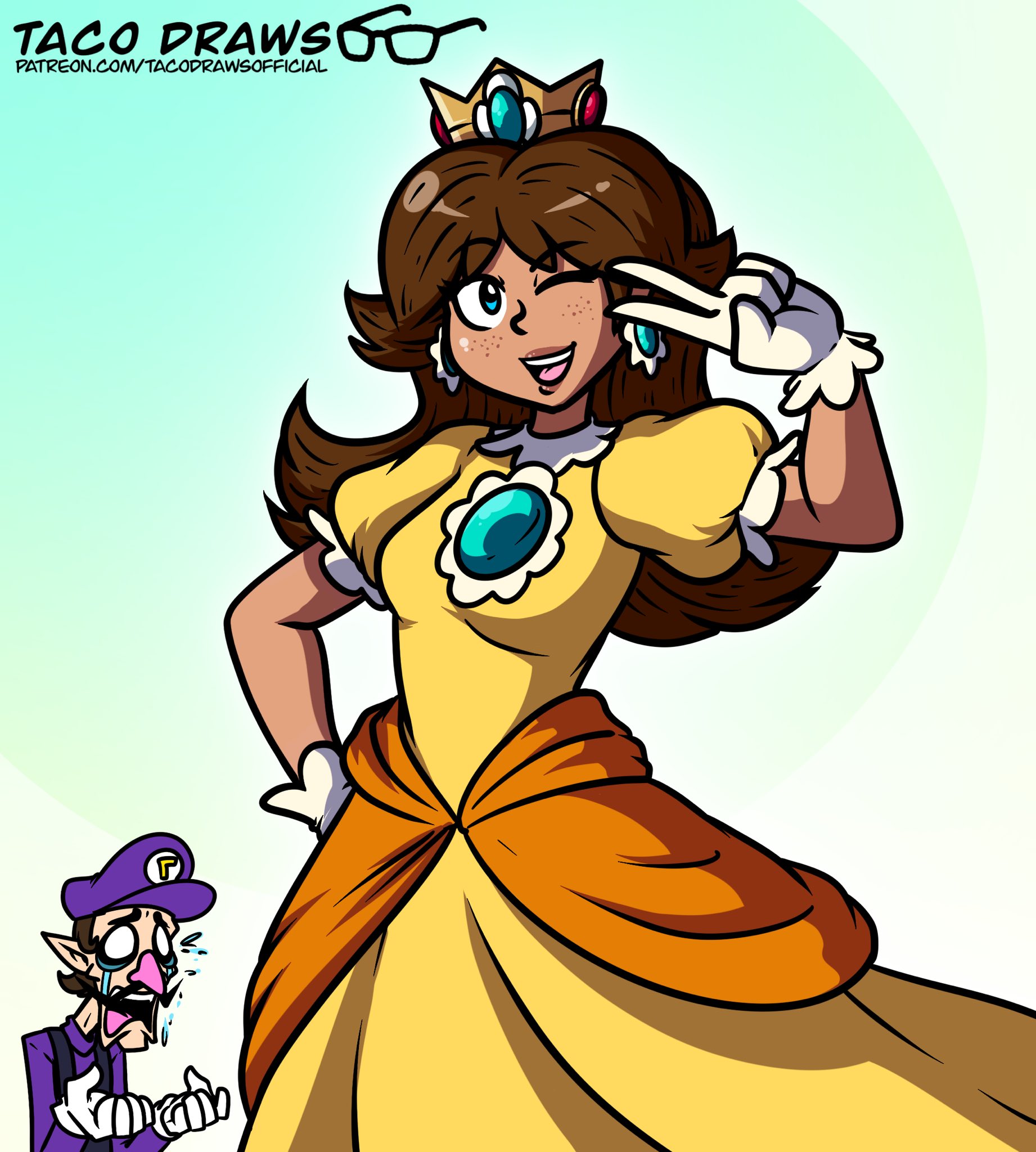 TacoDraws (comms open) on Twitter: "Hi, she's Daisy I sketched this when Mario Wonder was ...