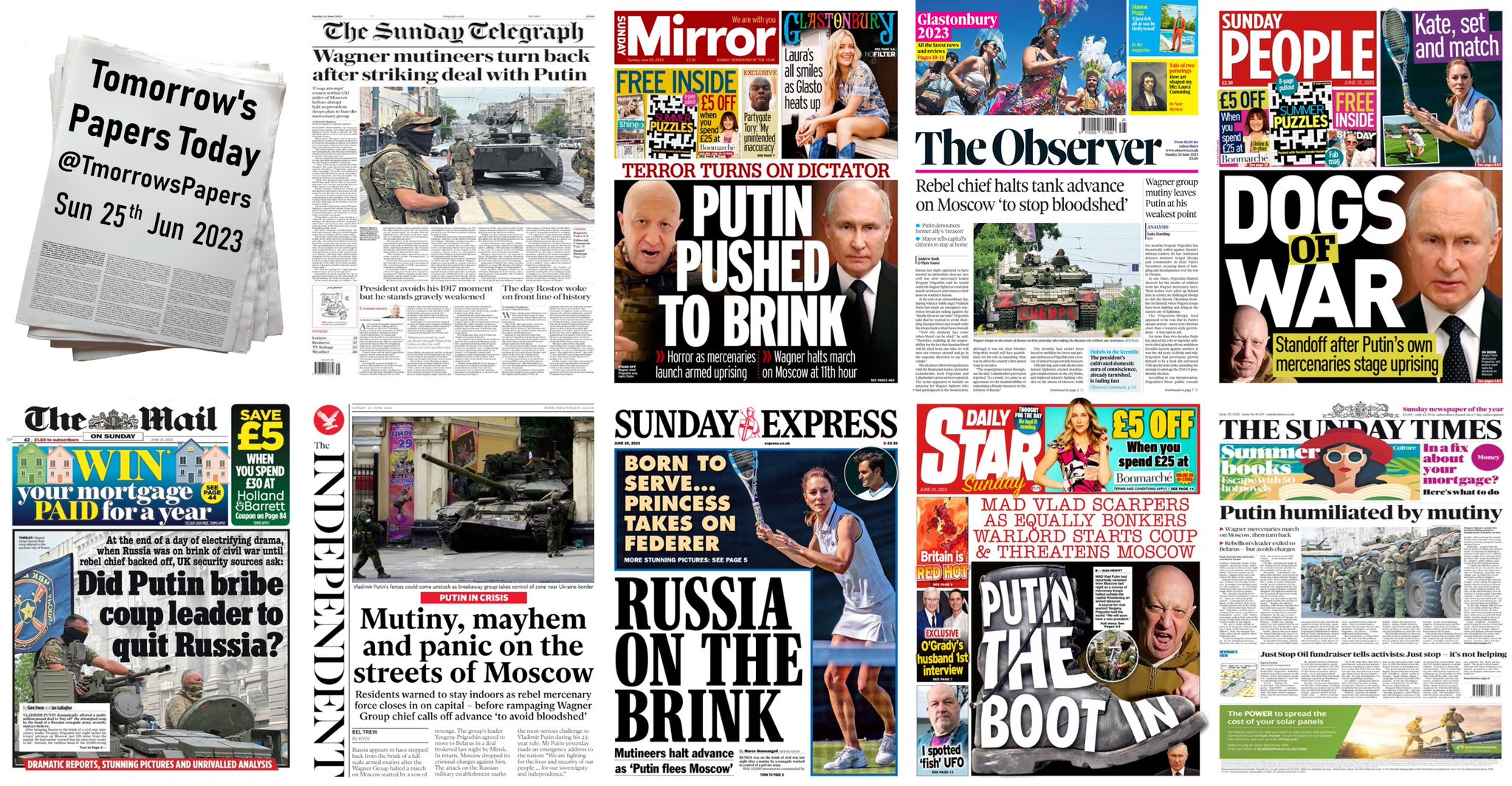 Tomorrows Papers Today On Twitter Summary Of Sundays Front Pages 25