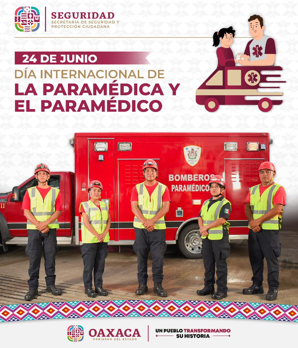Bomberos Oaxaca on Twitter: "En el día internacional de la Paramédica y Paramédico, el Director ...