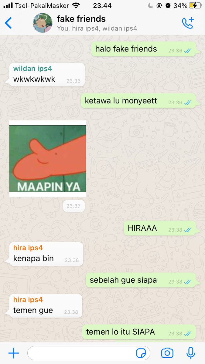 maca on Twitter: "10. hai fake friends"