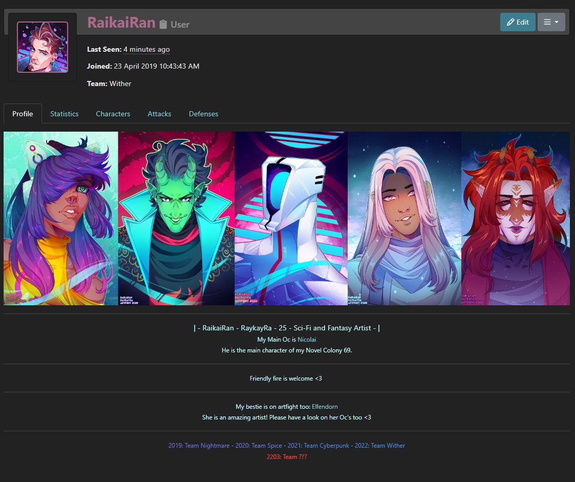 💉- RAIKAIRAN -💉- ARTFIGHT 2023 - 👁️👅👁️ on Twitter: "Artfight 2023 ️- some of the attacks I did ...