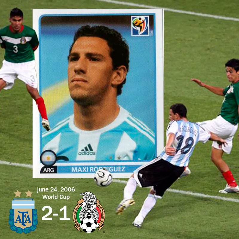 Panini World Cup on Twitter: "Argentina was having a hard time in Mexico that June 24, 2006. The ...