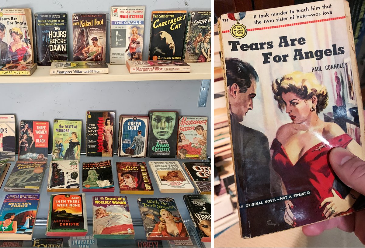 Pulp Covers on Twitter: "RT @Vatel1675: Lucky day! A tiny pop-up bookstore selling vintage pulp ...