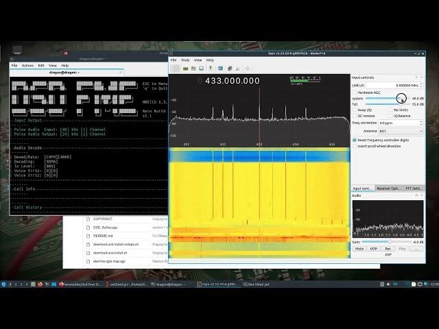 cemaxecuter on Twitter: "DragonOS FocalX DSD FME + GQRX and Ice9 Bluetooth Sniffer Wideband ...