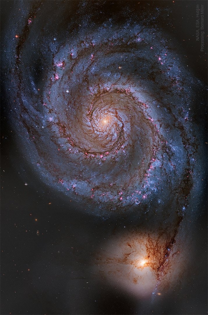 M51 Hubble Cross