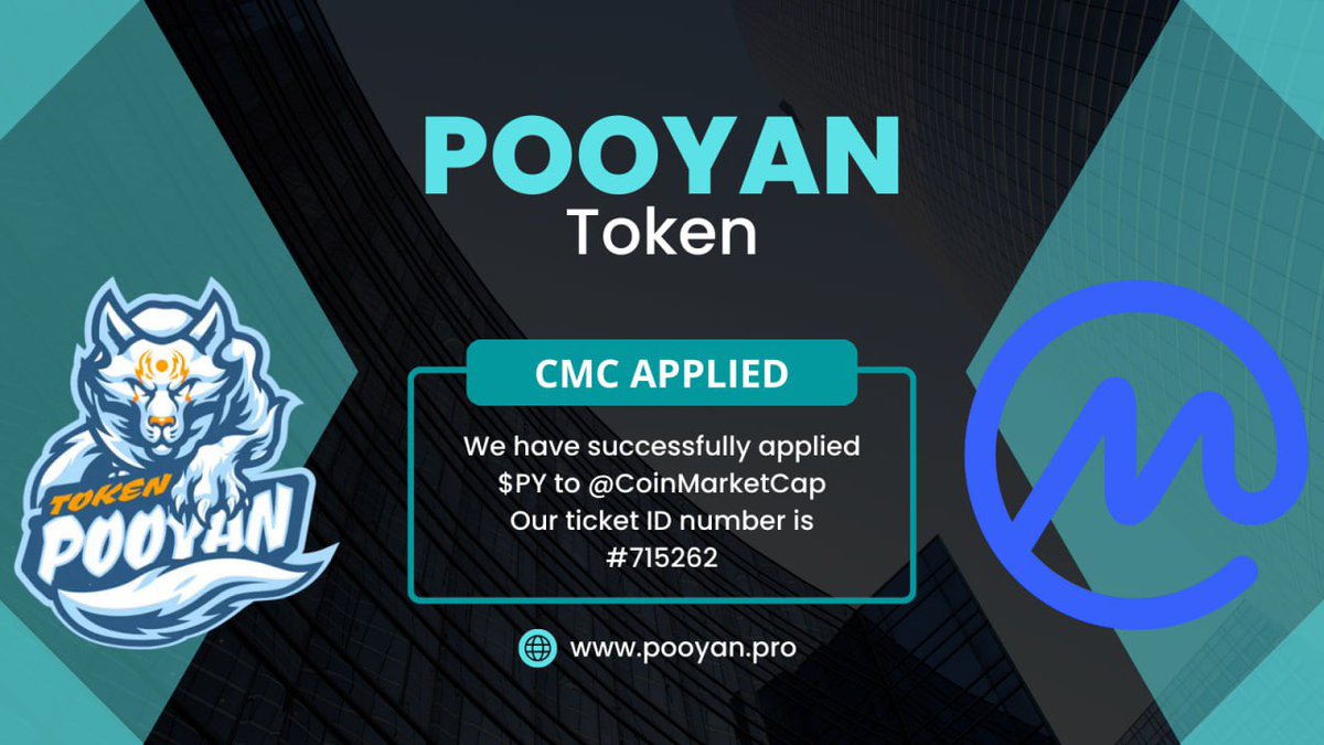 Pooyan Token on Twitter: "We have successfully applied $PY to @CoinMarketCap Our ticket ID ...