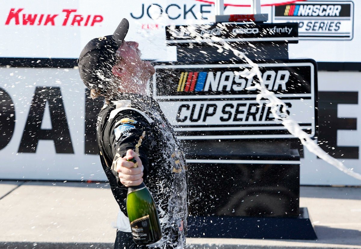 Nascar Meme Archive On Twitter Tyler Reddick Victory Lane Champagne