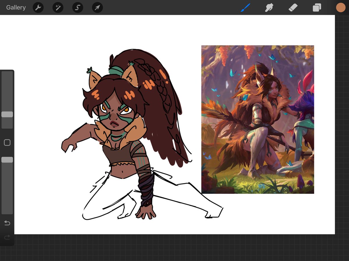 Buoy }-{ on Twitter: "Drawing the cat lady Fighting the urge to not change her design too ...