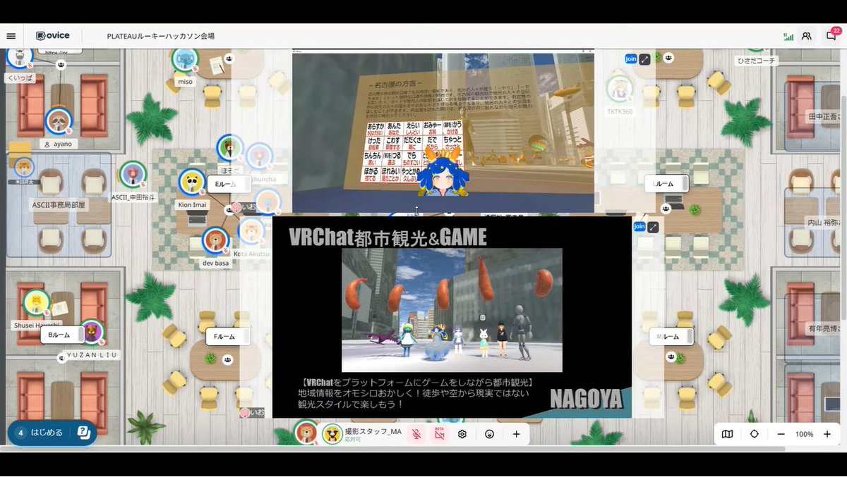 Project PLATEAU on Twitter: "3番目はチーム「チームVRChatter」による「FreestyleMetaverse NAGOYA」でした！ https ...