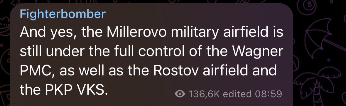 Clash Report on Twitter: "Fighterbomber Telegram channel: Millerovo military airfield is still ...