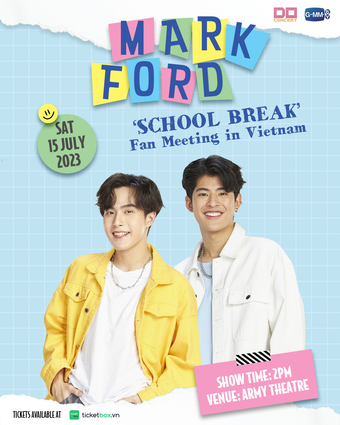 Do Concert on Twitter: "MARK-FORD Fan Meeting ‘SCHOOL BREAK’ in Vietnam 2023 TICKET NOW ...