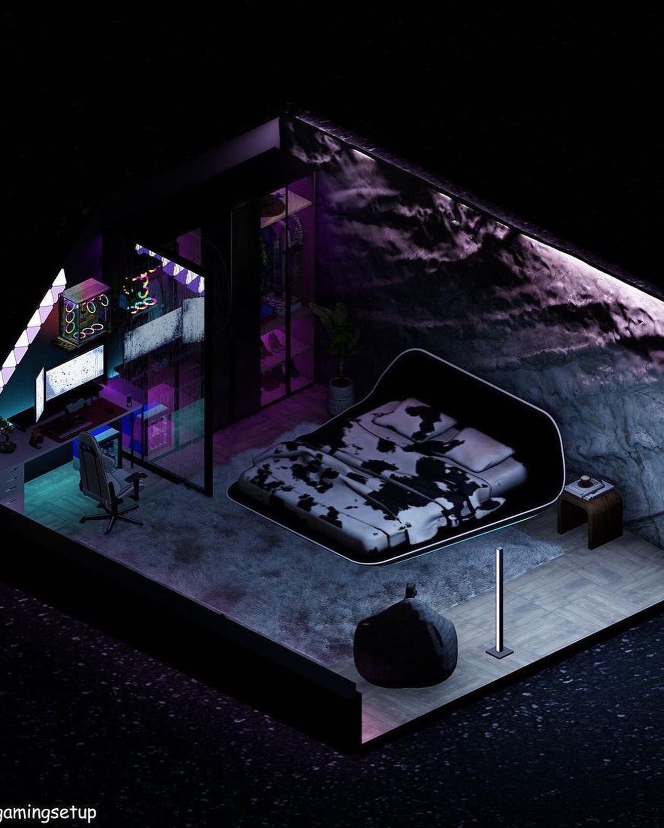 3d Gaming Setups On Twitter This Is The Detail Of The Spyro Room Tour