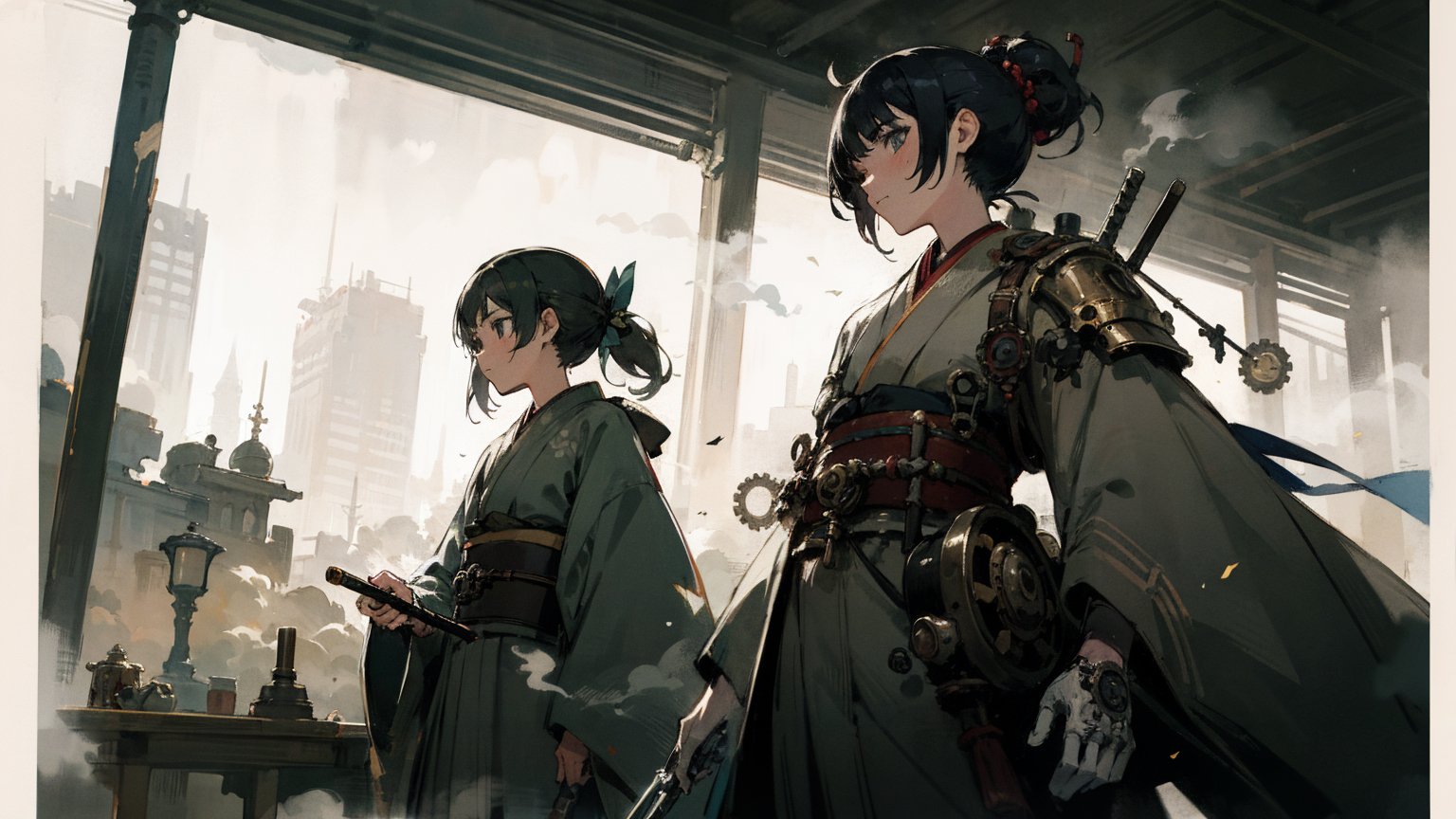 Steampunk Samurai Girl