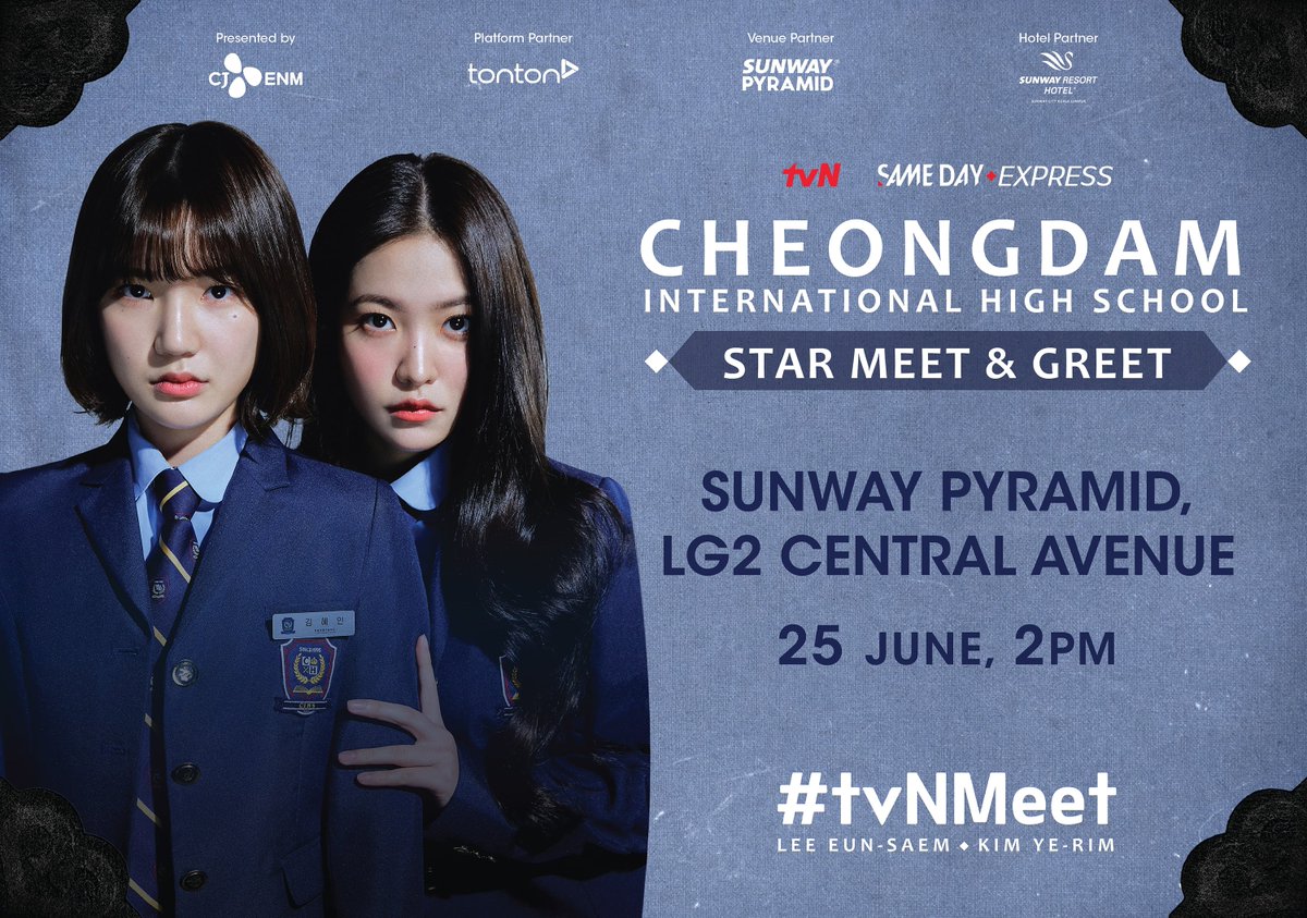 Malaysian Kpop Fans (MKF) on Twitter: "[TODAY] Cheongdam International High School tvN Star Tour ...