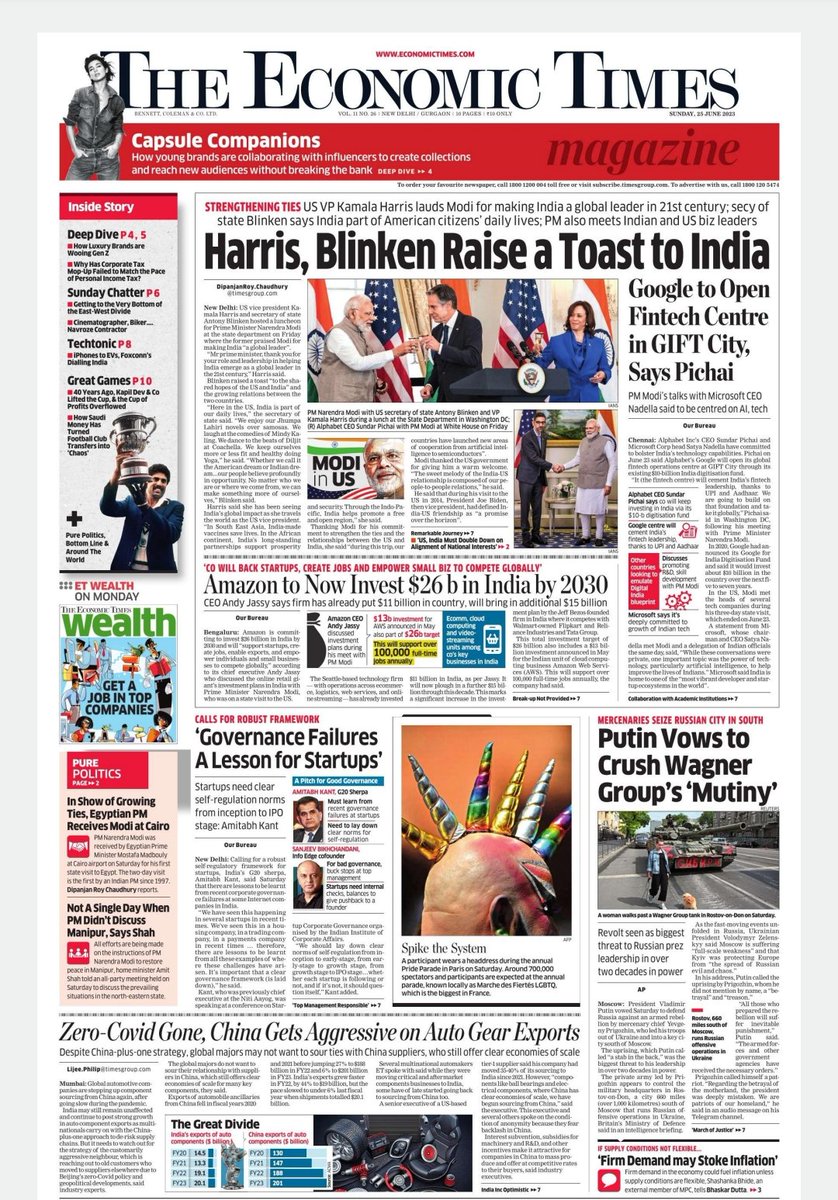 Open Newspaper Spread