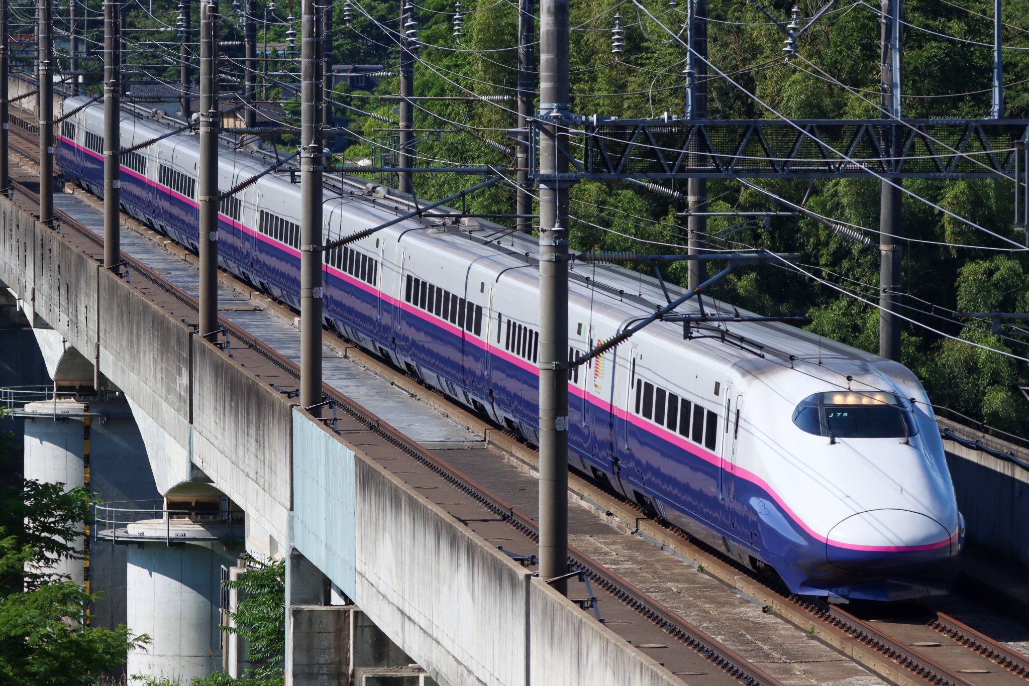 たこ焼き/新幹線 on Twitter: "2023/6/25 201B やまびこ201号仙台行 E2系J75編成[幹セシ] 郡山～福島間にて 今や貴重な福島以南でのJ単運用を！ 後悔しない ...