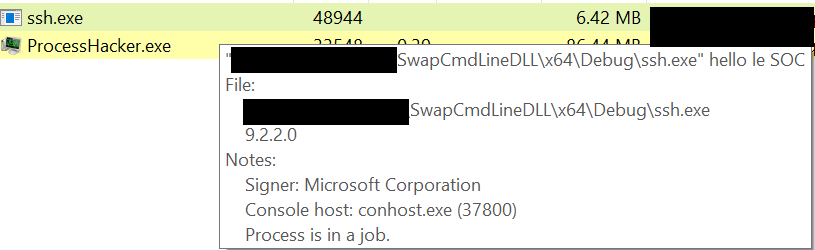 OtterHacker on Twitter: "Swapping commandline argument at runtime on Windows signed binary ...