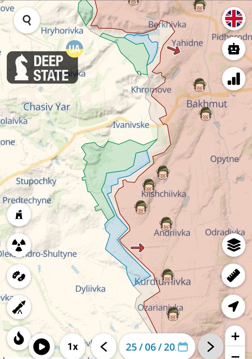 Greyskull on Twitter: "Deepstate records gains near Klishiivka and the Siversky Donets-Donbas ...
