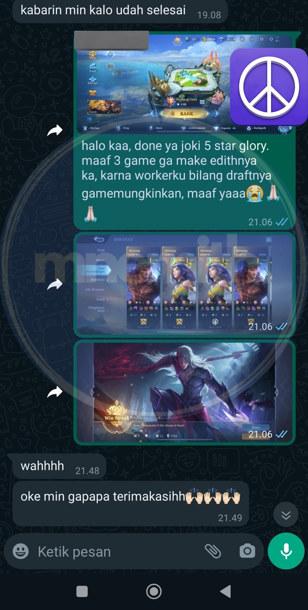 mnemith. joki ml / topup dm ml / wdp 26k on Twitter: "168. joki ranked epic 5*1 - epic 3*3 ...