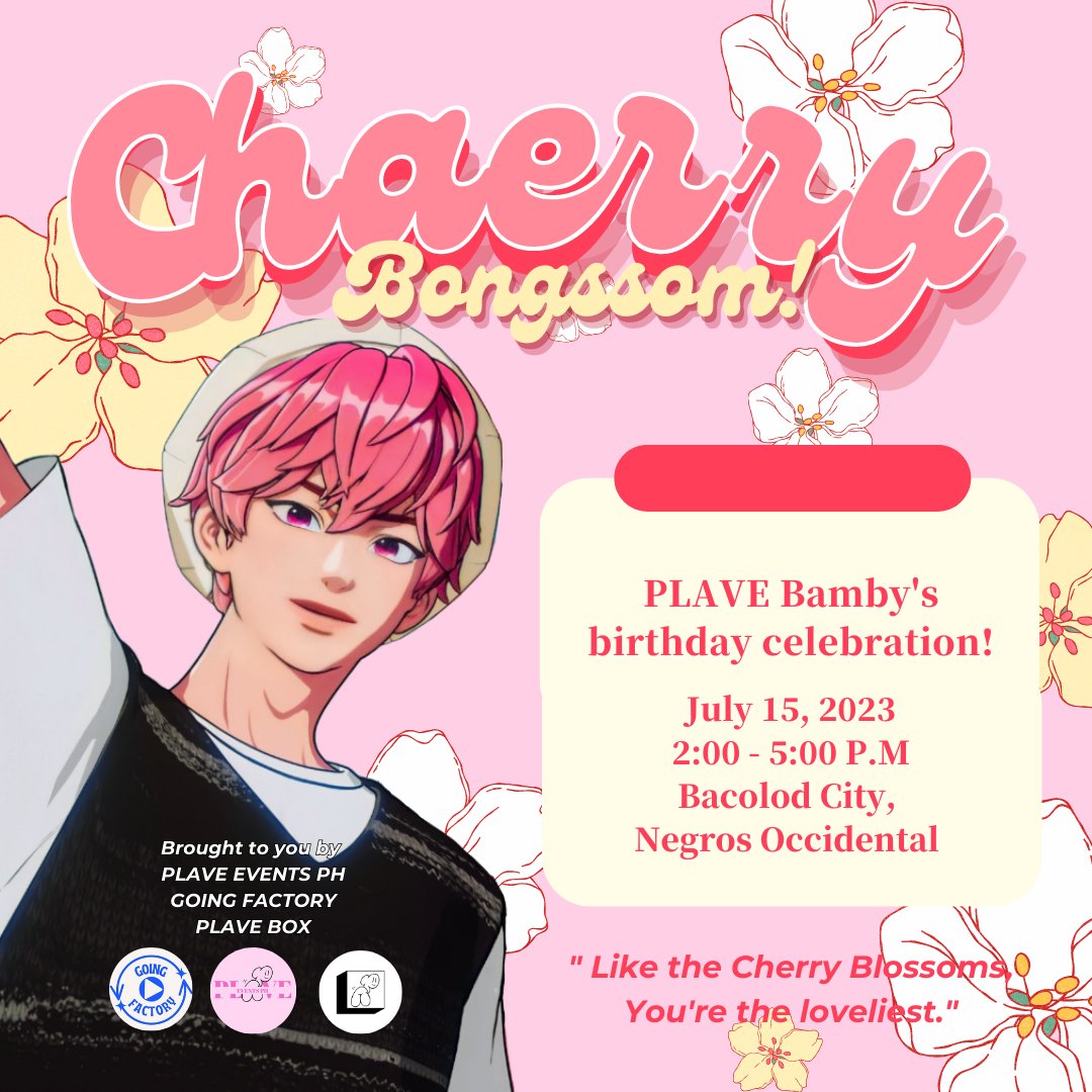 CHAERRY BONGSSOM 🌸 on Twitter: "RT @PLAV_EventsPH: 𝗥𝗘𝗚𝗜𝗦𝗧𝗥𝗔𝗧𝗜𝗢𝗡 𝗢𝗣𝗘𝗡 || 🌸 ᴄʜᴀᴇʀʀʏ ʙᴏɴɢꜱꜱᴏᴍ ...