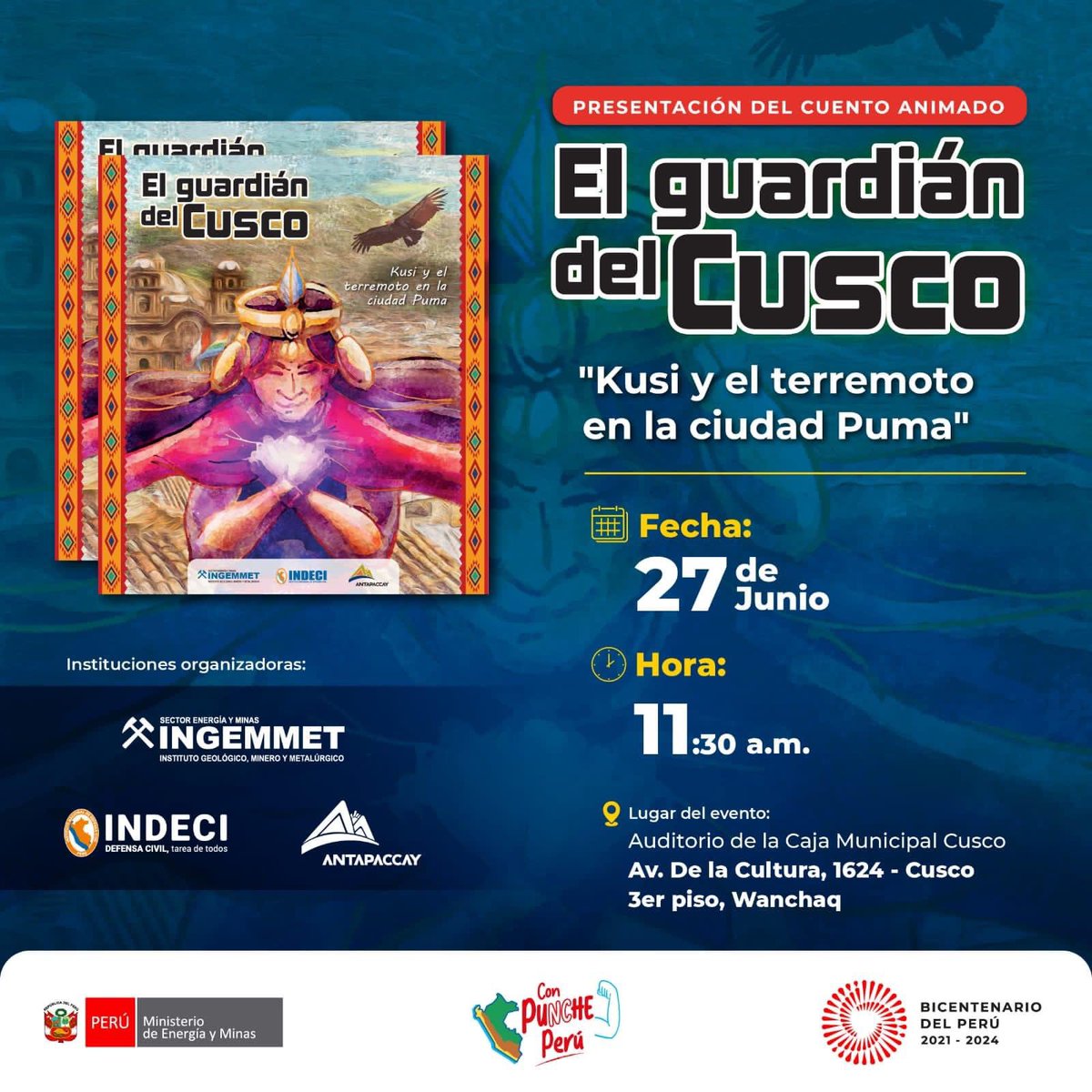 INGEMMET on Twitter: "¡#AtenciónCusco! | #Ingemmet realizará el lanzamiento de la presentación ...