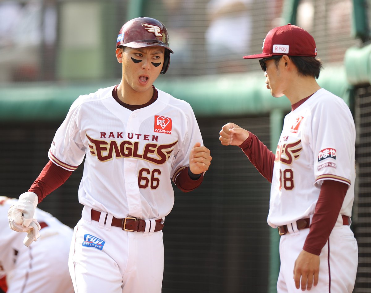 サンスポ×EAGLES on Twitter: "【楽天ｰ西武】25日、6回に二塁打、8回に中前打を放った村林一輝選手、小郷裕哉選手の遊ゴロの間に生還した。2安打1得点の活躍。https ...